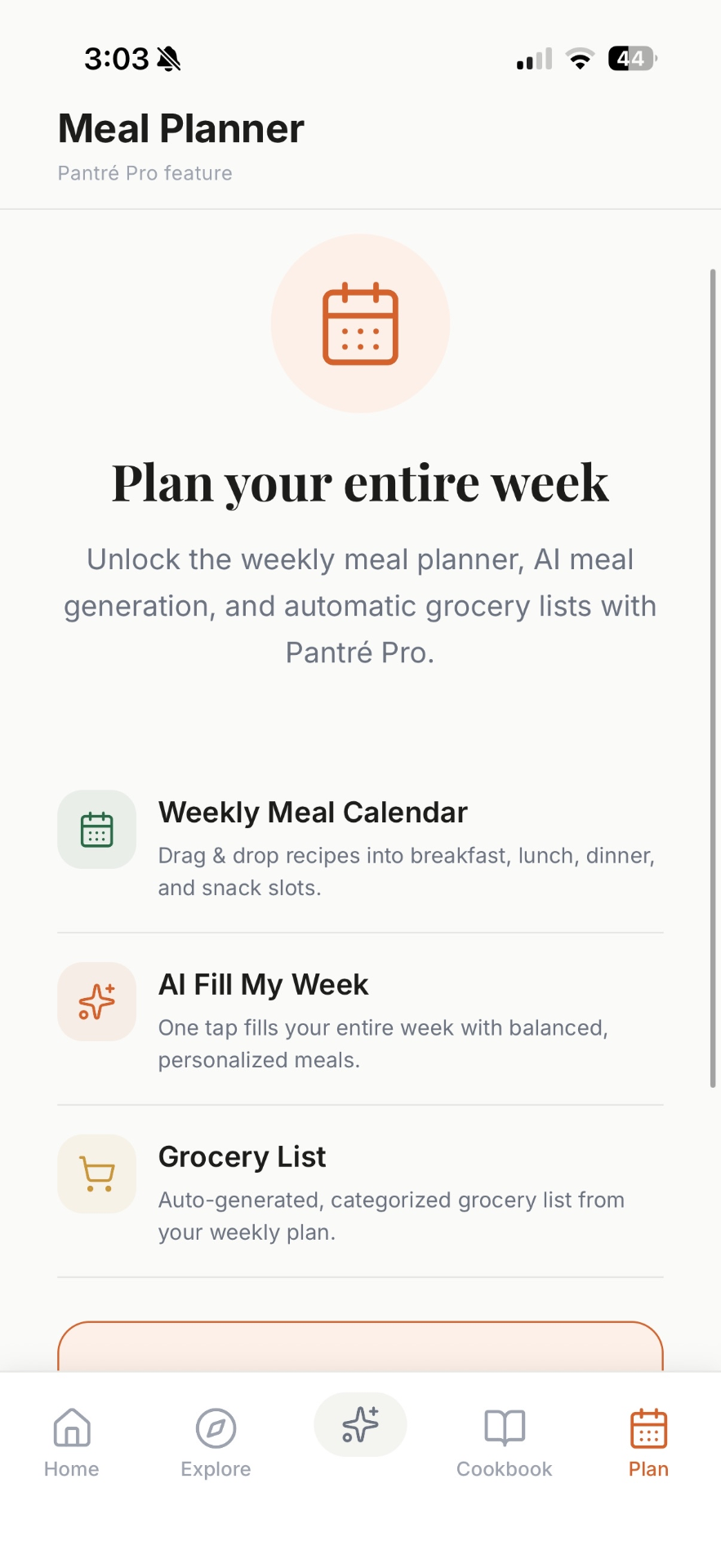 Pantré — AI Recipes & Meal Planner